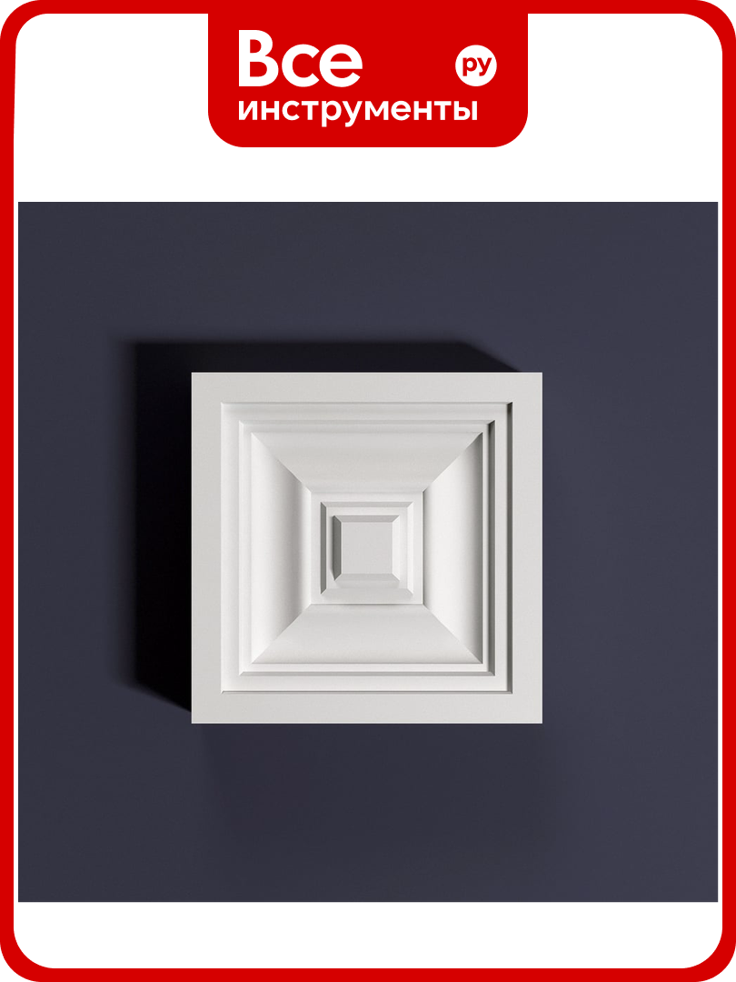 Декоративная вставка bello deco В2 82/82 00-00106514 ударопрочная полистирол высокой плотности с рельефным покрытием