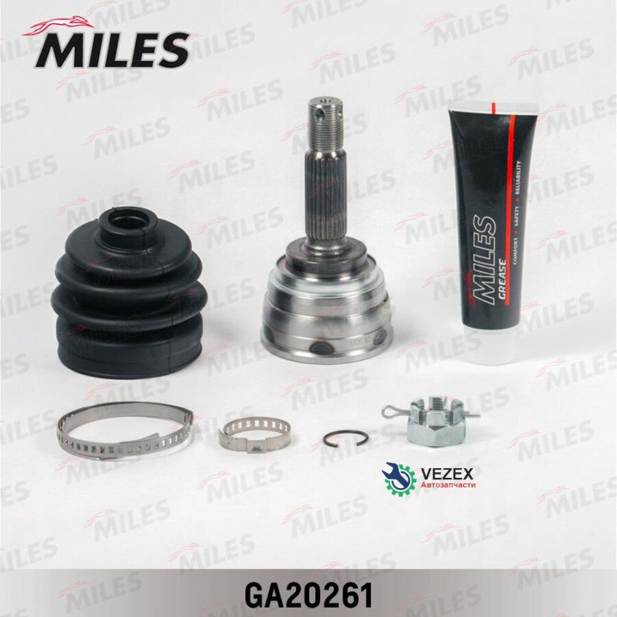 MILES GA20261 ШРУС наружный MITSUBISHI COLT/LANCER 1.6-1.8 88-92 (GKN 302631) GA20261