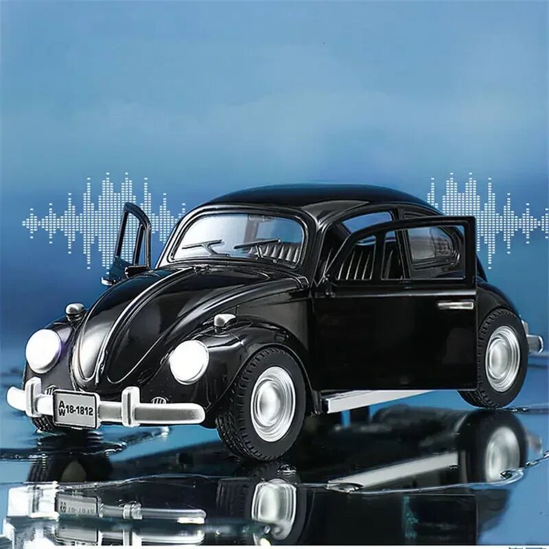Volkswagen Beetle оранжевый, модель 1:18