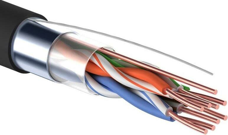 Кабель FTP CAT5e 4 пары 24AWG CCA 305m outdoor 01-0154
