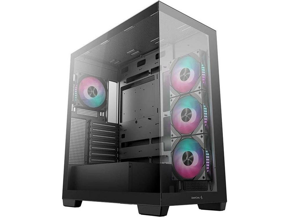 Корпус Deepcool CG580 4F черный без БП ATX 6x120mm 3x140mm 2xUSB3.0 audio bott PSU