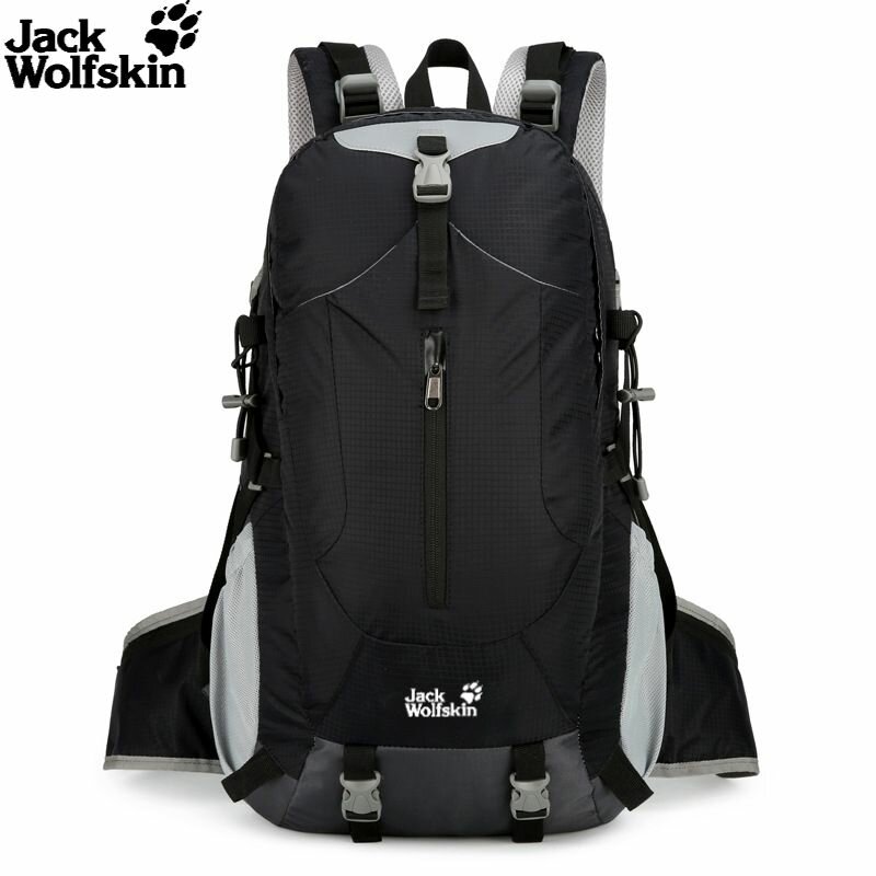 Рюкзак туристический Jack Wolfskin 30 л водоотталкивающий нейлон для походов и путешествий, красный/зеленый — фото 1