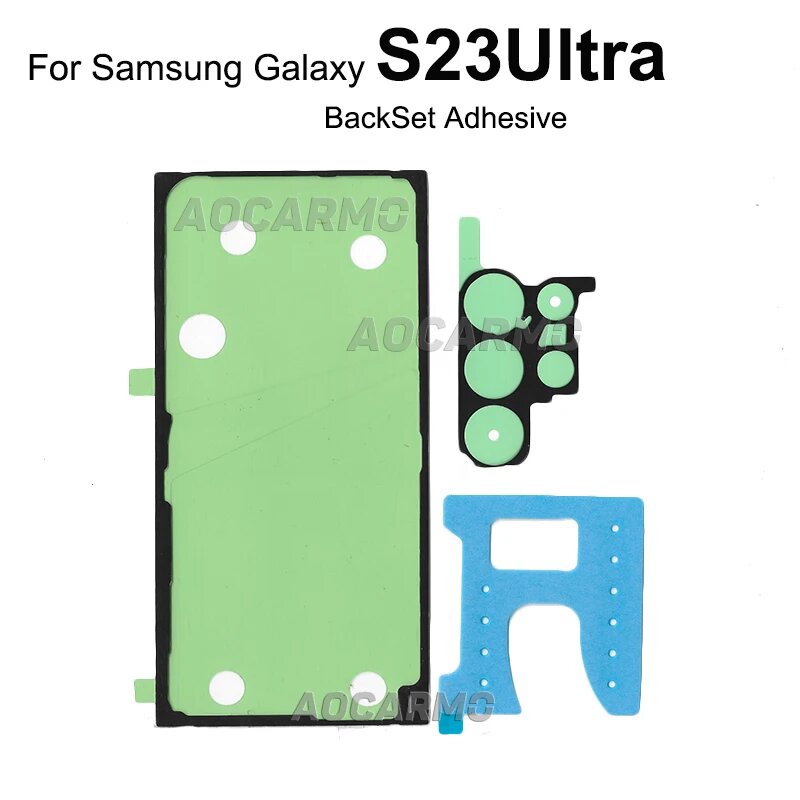Aocarmo для Samsung Galaxy S23 Ultra S23U задняя крышка аккумулятора водостойкая S23Ultra--BackSet