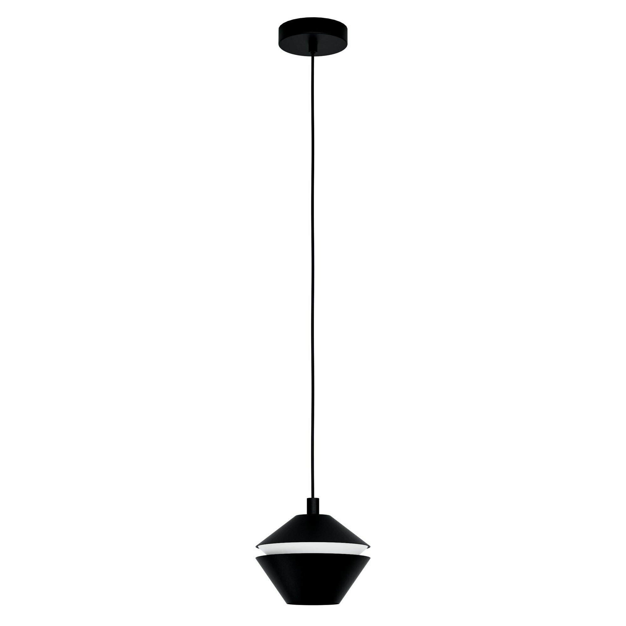 Светильник EGLO Подвесной потолочный PERPIGO, 1X5W(GU10-LED), черный/пластик