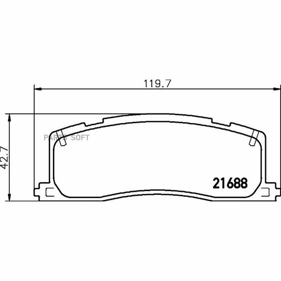 Колодки тормозные дисковые задн. ESTIMA (TCR2_ TCR1_) PREVIA (TCR2_ TCR1_) TARAGO (TCR2_ TCR1_) от официального дистрибьютора, MINTEX, артикул MDB1547