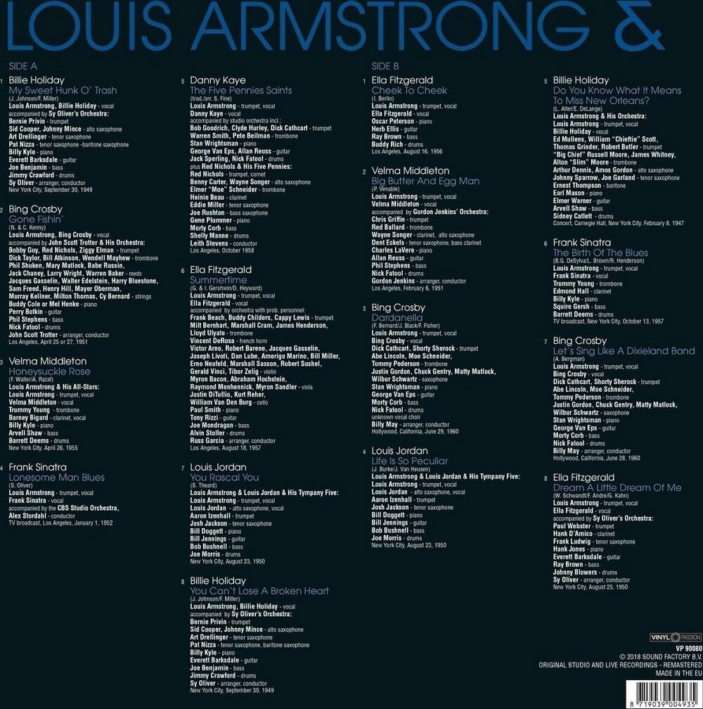 Louis Armstrong. Vocal Duets (LP/винил) — фото 1