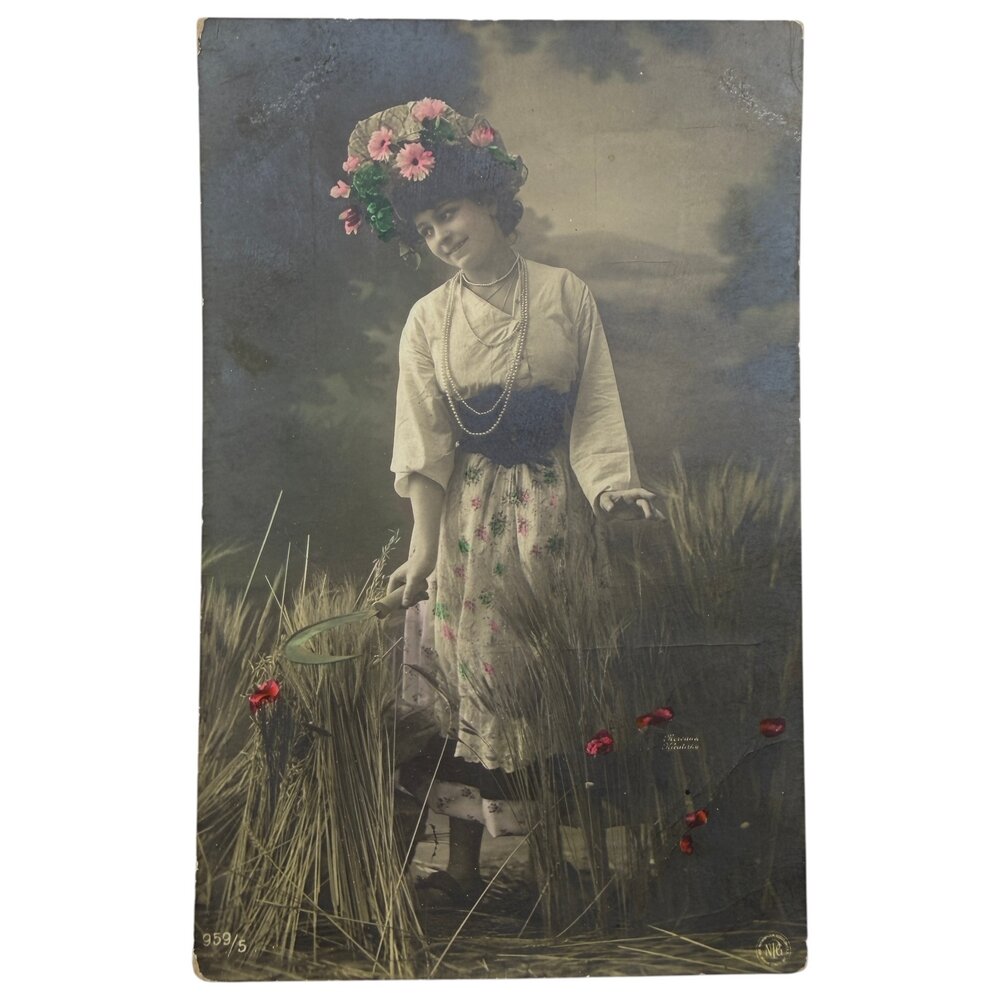 Почтовая открытка "Жатва любви" 1900-1917 гг. Германская Империя