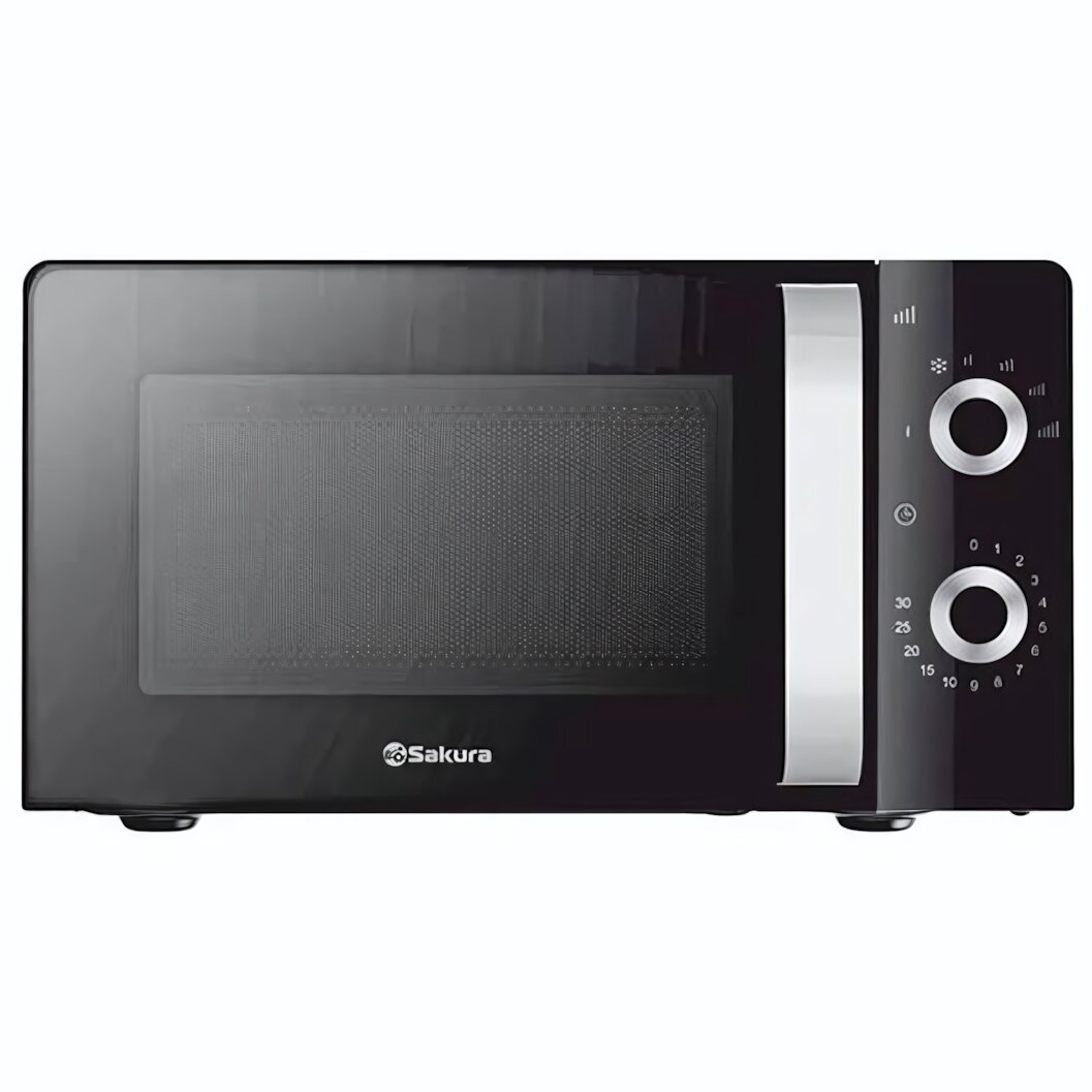 Микроволновая печь Sakura SA-7056BK 20л, 700Вт, черный, механическое управление