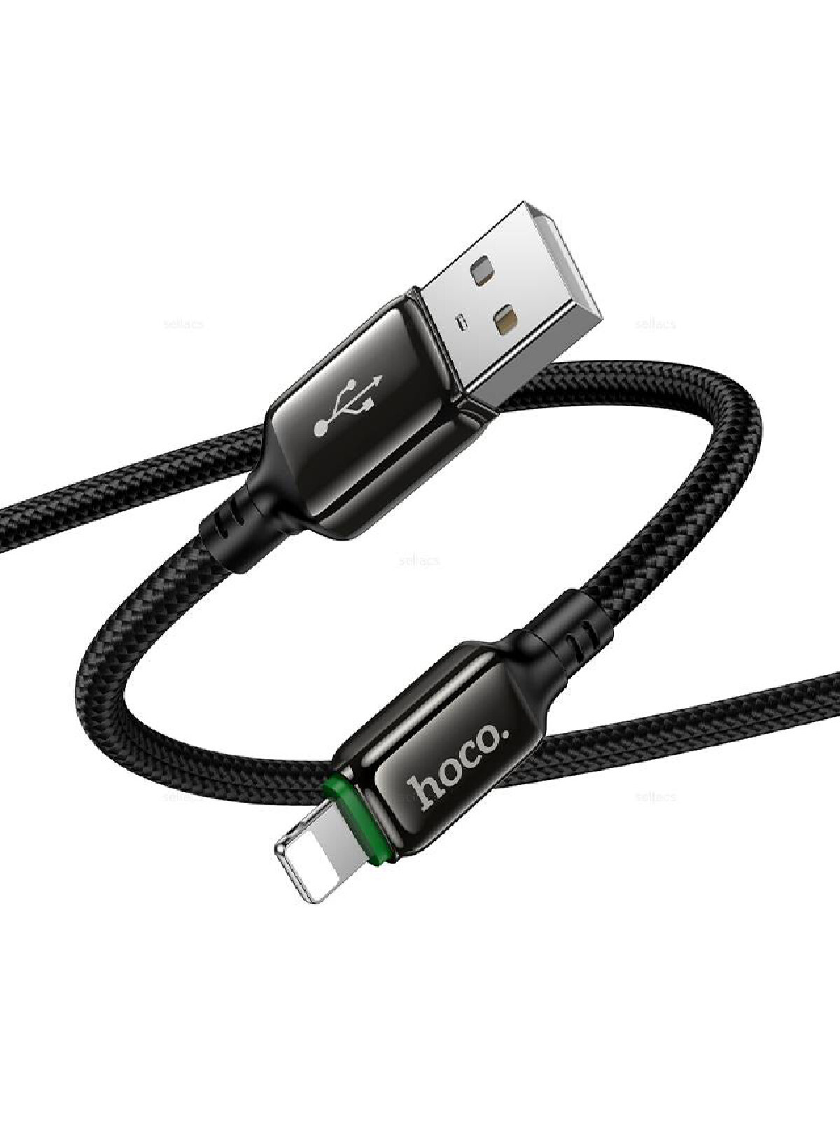 Кабель для Айфона Lightning USB быстрая зарядка 12W HOCO X127, 1 метр, провод для зарядки и передачи данных