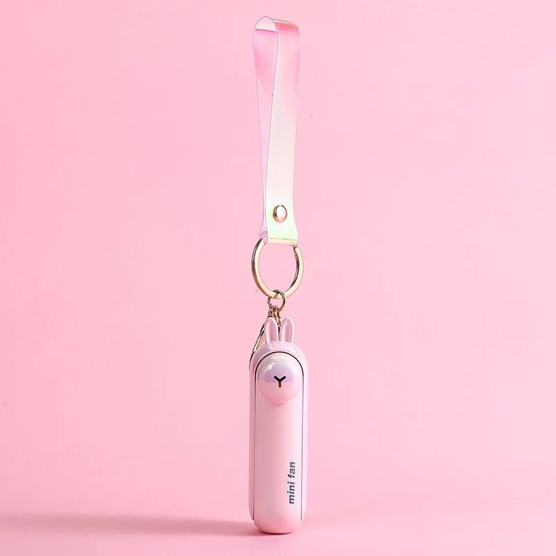 Портативный складной вентилятор Kipas Розовый, Pink