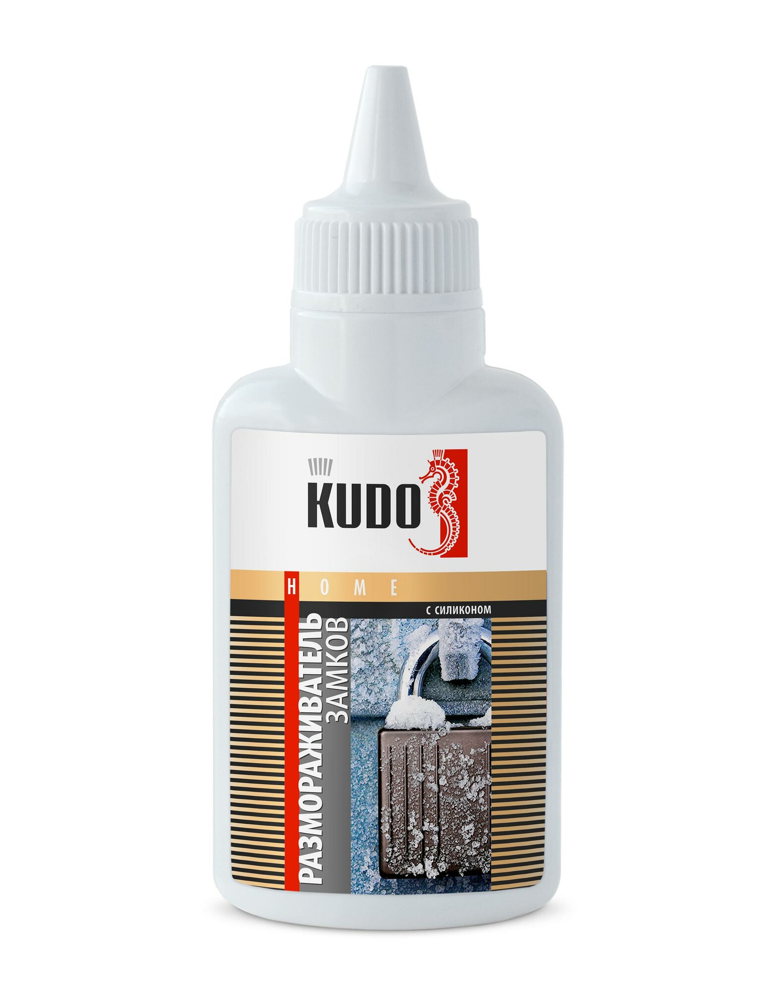 Размораживатель замков с силиконом флакон с дозатором 60 мл KUDO KU-H440
