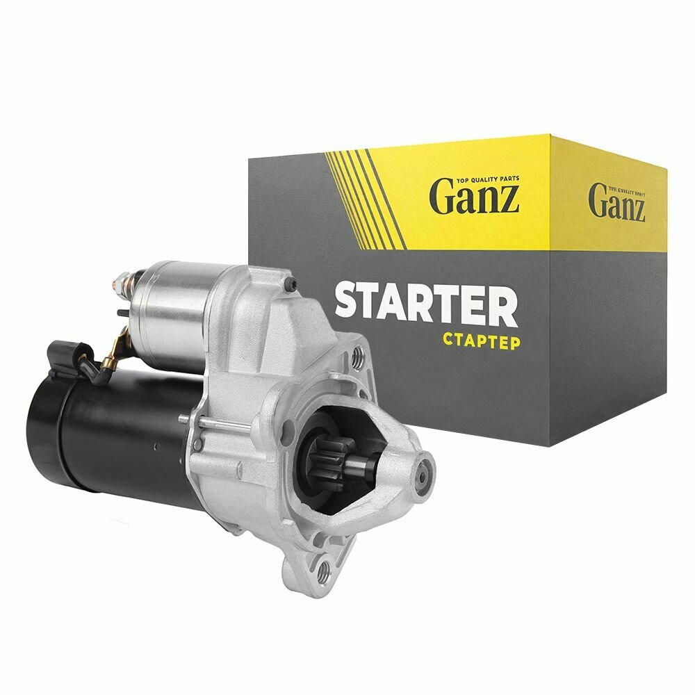 Стартер 12V 1,1KW AUDI 80 100 A6C5 mot.1,8 2,0L GANZ GIP14024