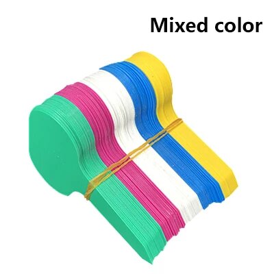 Садовые этикетки ПВХ, набор 100 шт, Mixed color