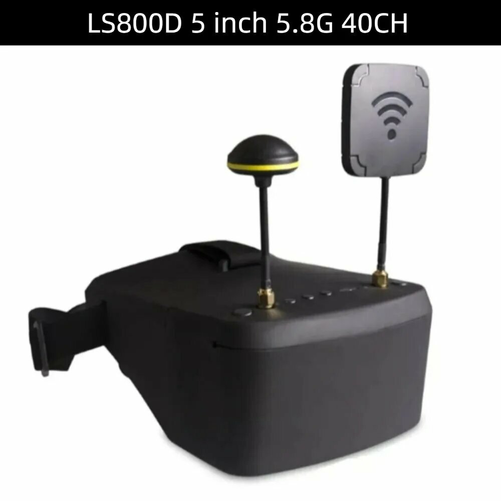 Очки FPV, с видеорегистратором и батареей 2000mAh, 5", 720x480
