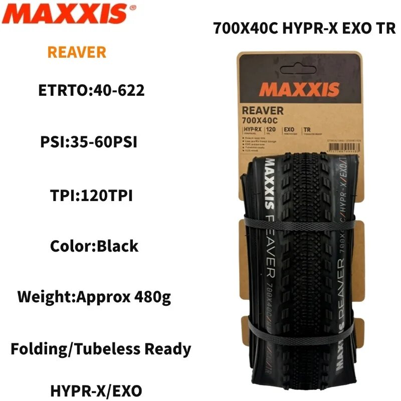 Шины Maxxis Reaver Gravel Racing 700x40c 700x45c 700x40C HX EXO TR