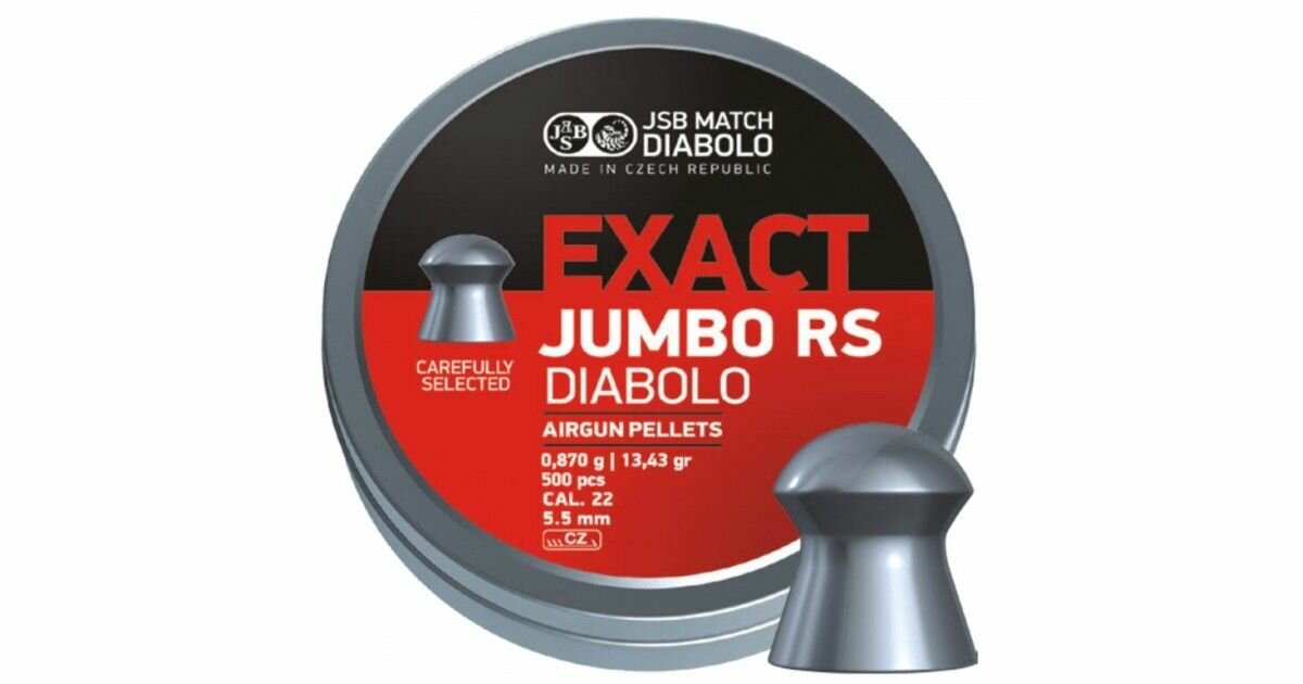 Пули для пневматического оружия JSB Exact Jumbo RS 5,52 0,870 г 500 шт