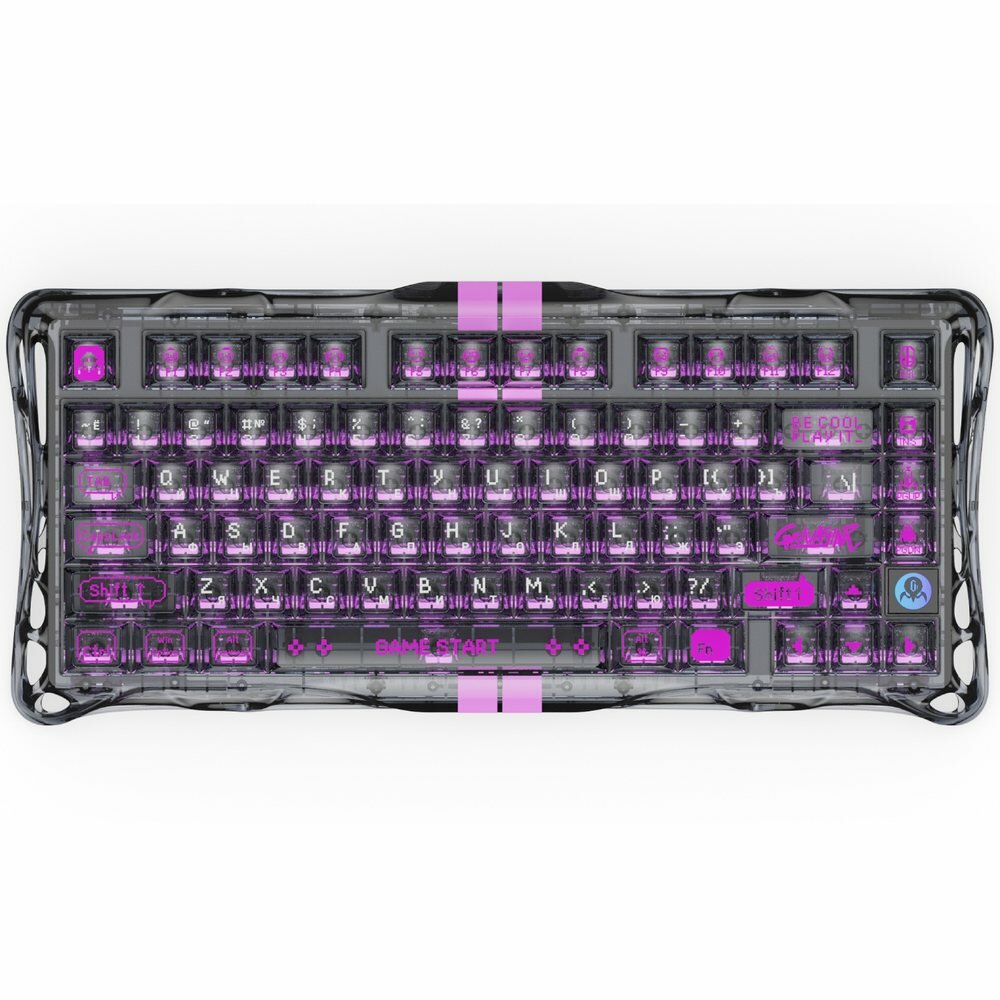 Клавиатура GravaStar Mercury V75 Lite XTAL BLK RU, чёрный