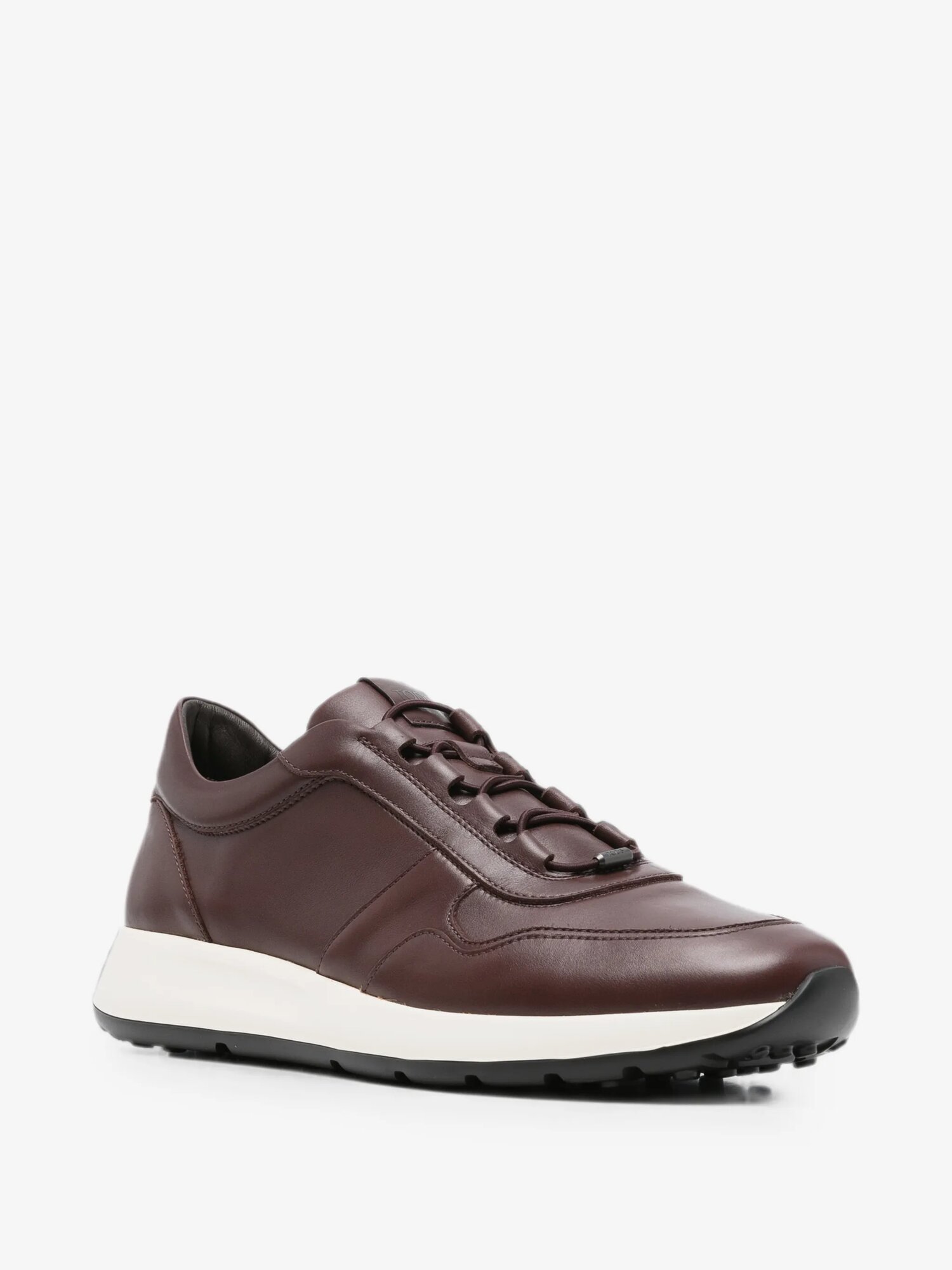 Кроссовки Tod's Leather panelled sneakers, размер 16, коричневый/серый/оранжевый — фото 1
