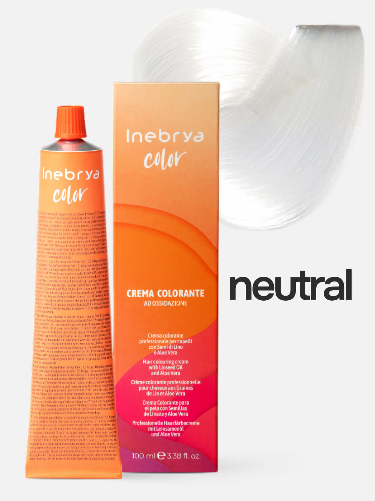 Крем - краска для волос профессиональная Inebrya Color Professional Корректор Нейтральный, 100 мл