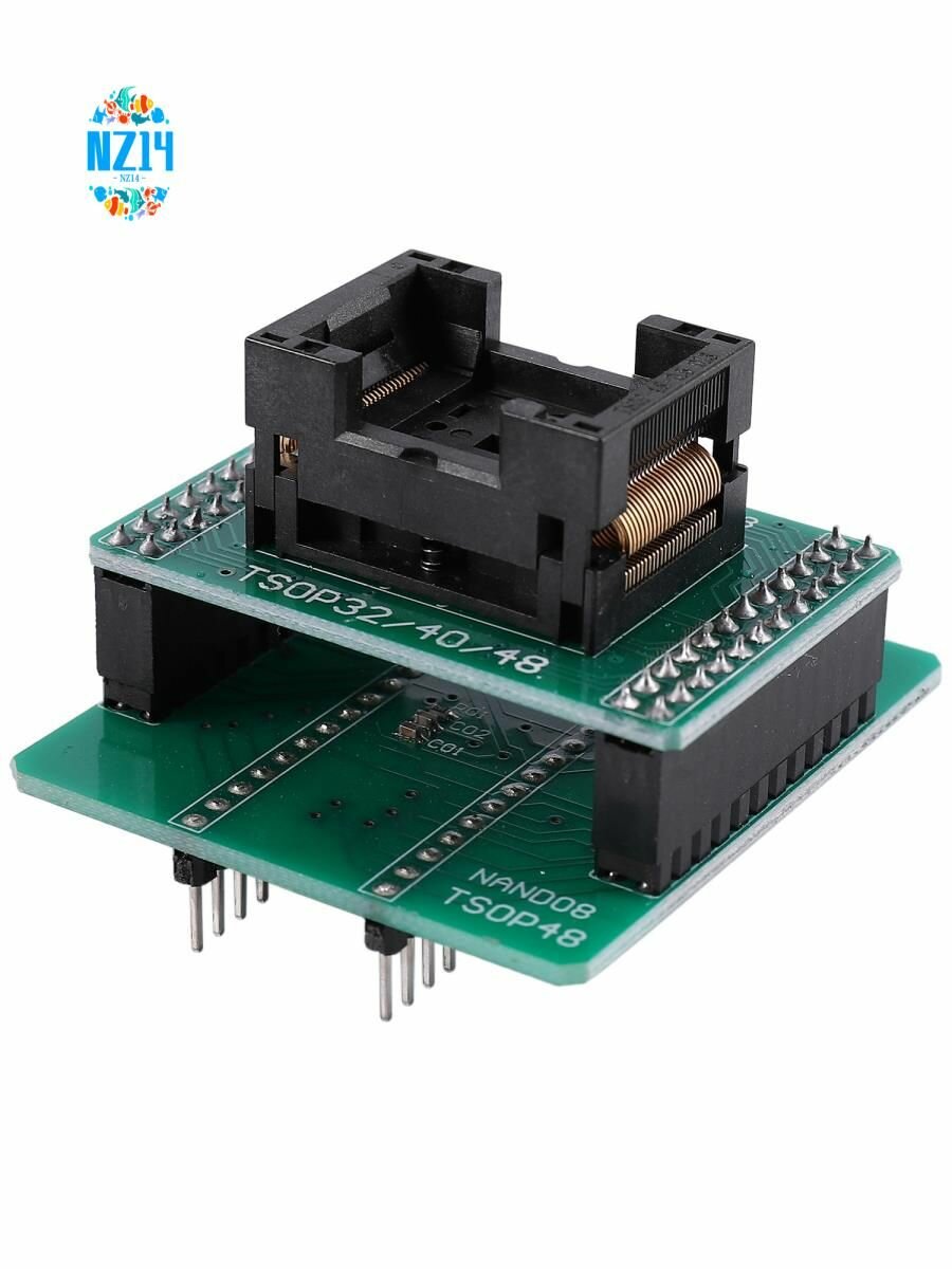 (T O Q G) Адаптер Andk Tsop48 Nand только совместим с Minipro Tl866Ii Plus, программатор чипов Flash Tsop48, гнездо адаптера