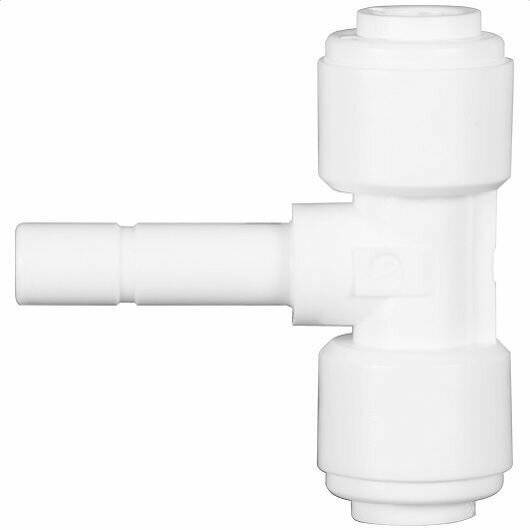 WA-SBT0404, Фитинг тройной 1/4 TUBE - 1/4 STEM - 1/4 TUBE, прямой JOHN GUEST