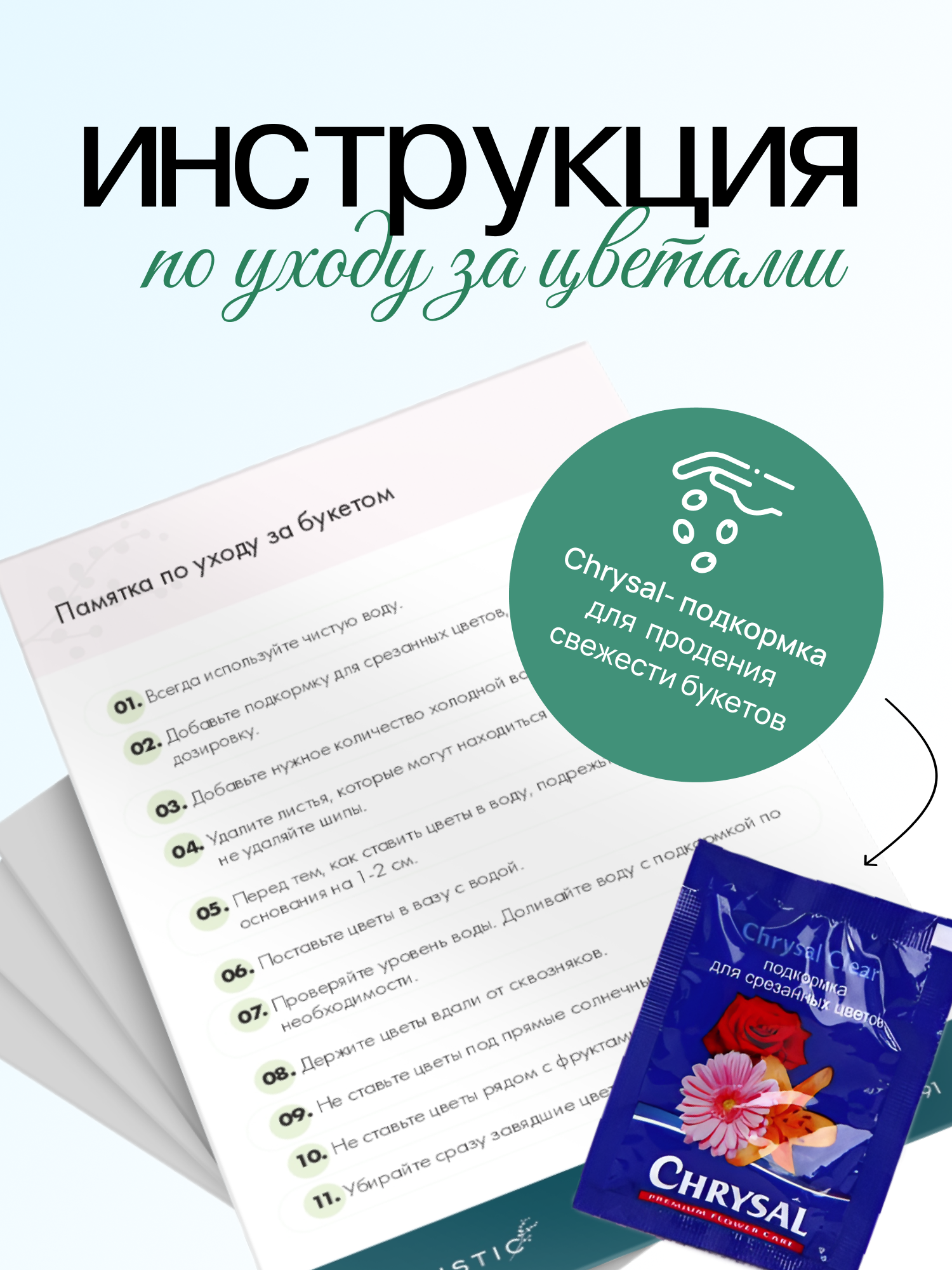 Букет StudioFloristic "Комплимент", монобукет, эустома и ветви эвкалипта — фото 1