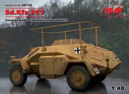 ICM 48194 Сборная модель Германский бронеавтомобиль радиосвязи Sd. Kfz.261, ІІ МВ масштаб 1:48
