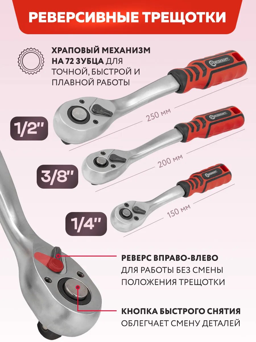 Набор инструментов для автомобиля 222 предмета