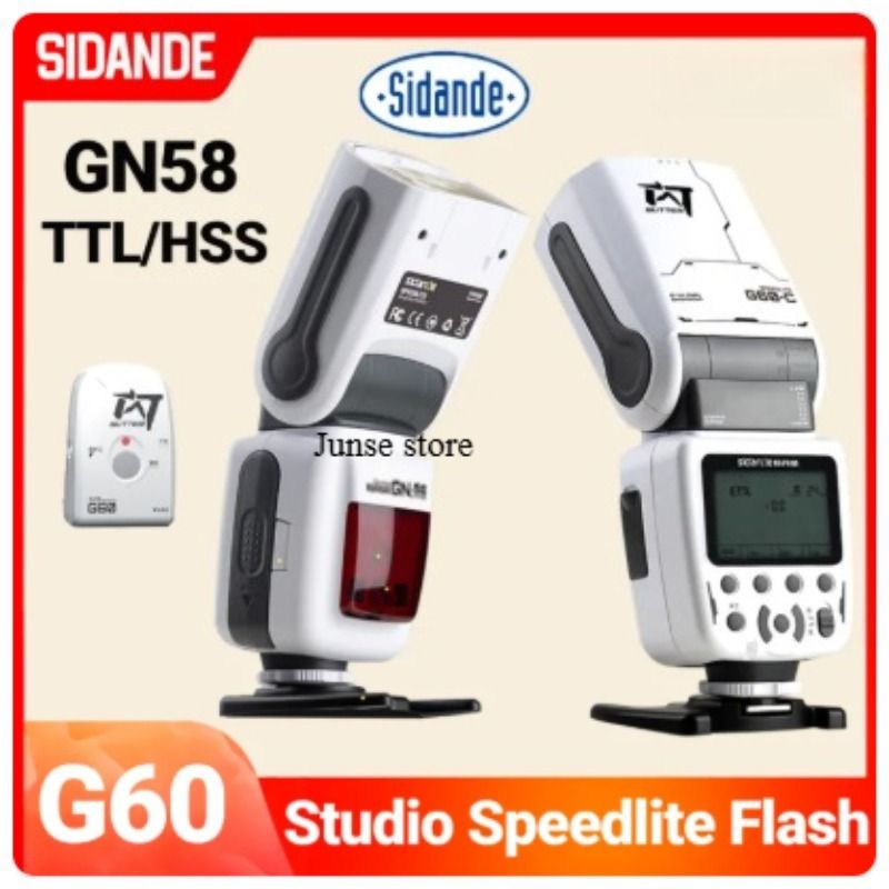 Вспышка/Профессиональная фотосъемка/Студийная фотосъемка SIDANDE G60 +trigger/Со вспышкой-триггером Camera Flash Light TLL Высокоскоростная синхронизация, Speedlight for Sony Camera