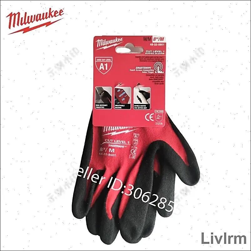 Перчатки с уровнем сопротивления порезам 1, GLOVES 8/M