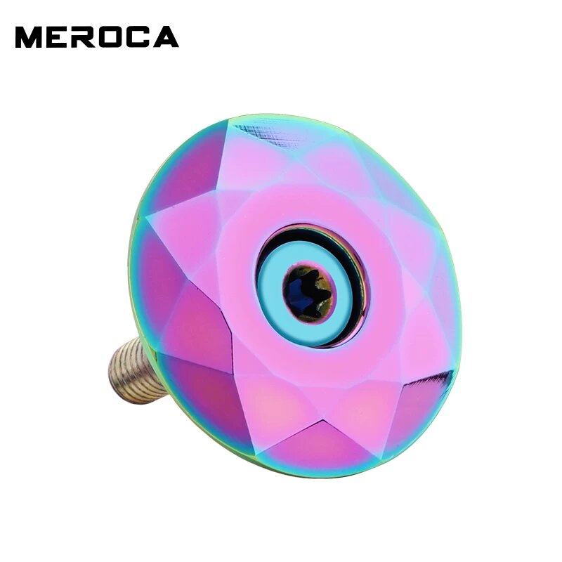 MEROCA Неоновый колпачок для руля с винтами для горных и шоссейных велосипедов, яркий цветовой дизайн