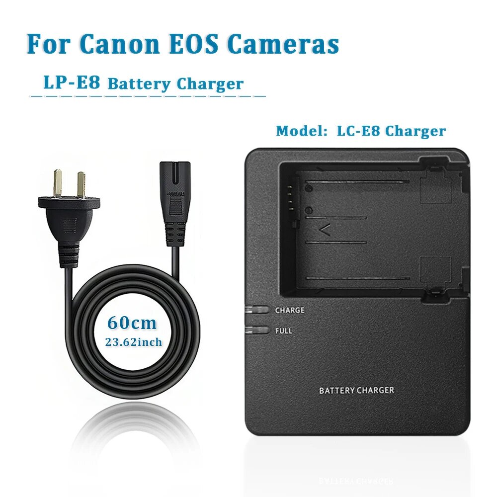 Зарядное устройство для камеры LP-E8C LC-E8C для Canon EOS 700D 650D 600D 600D 550D Rebel T2i T3i T4i T5i Kiss X4 X4 X5 X6i X7 LPE8