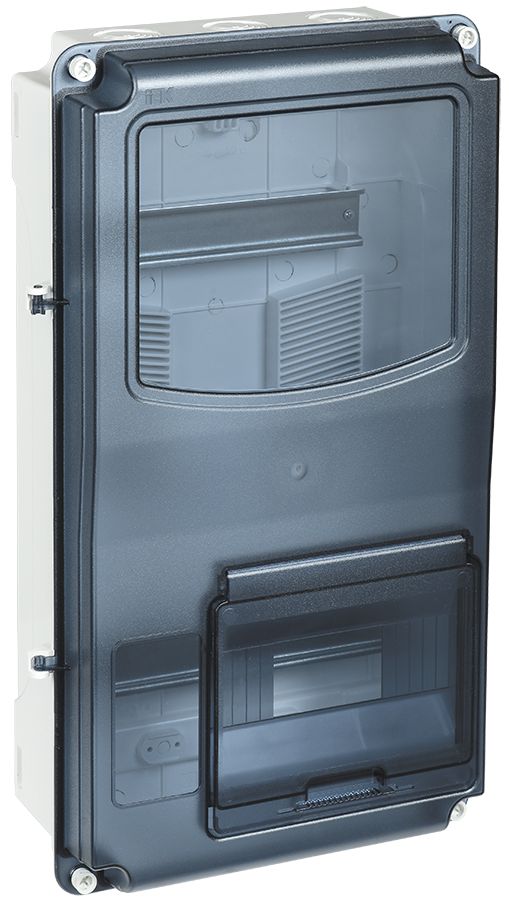 Корпус пластиковый навесной уличный ЩУРн-П 3/12 IP66 (3ф счетчик + 12 модулей) KREPTA IEK