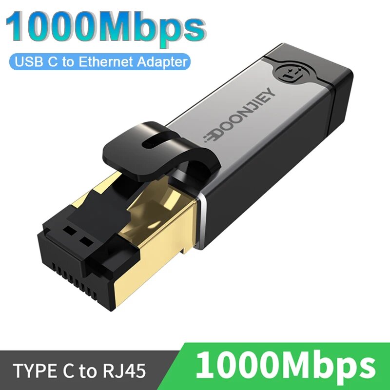 DOONJIEY USB-C на Ethernet адаптер 1 Гбит/с