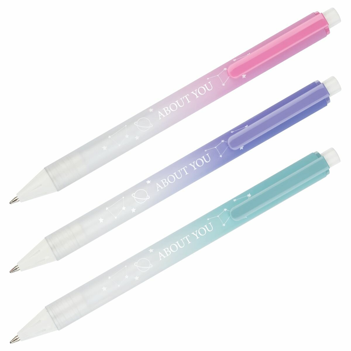 Ручка шариковая автоматическая MESHU "Gradient" синяя, 0,5 мм (MS_64102), 600шт.