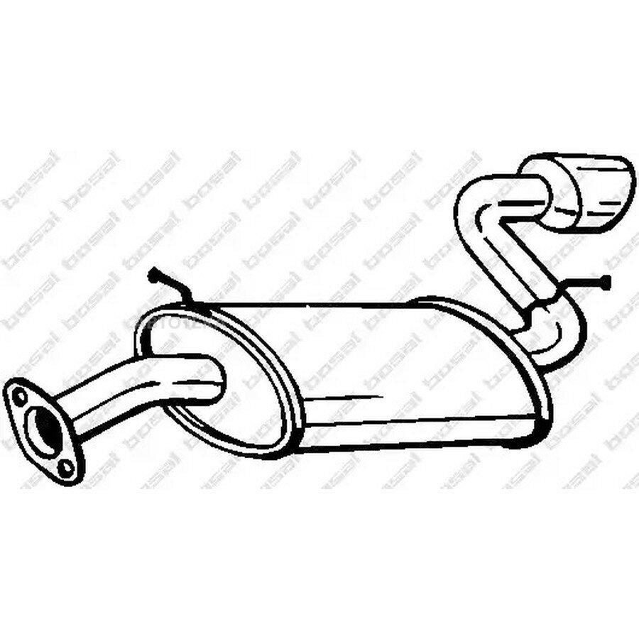 Глушитель задний CHEVROLET CAPTIVA 07- (96870457) BOSAL 128005