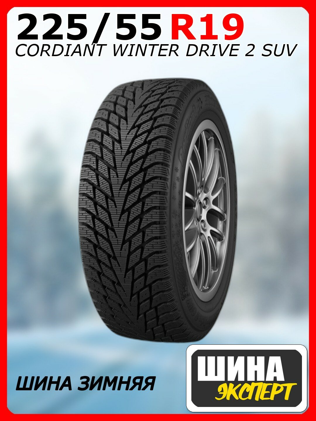 Шина зимняя нешипованная CORDIANT 225/55/19 T 103 WINTER DRIVE 2 SUV для легковых автомобилей 16119470015