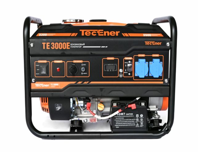 Генератор бензиновый TecEner TE 3000E, 3.5 кВт, электростартер