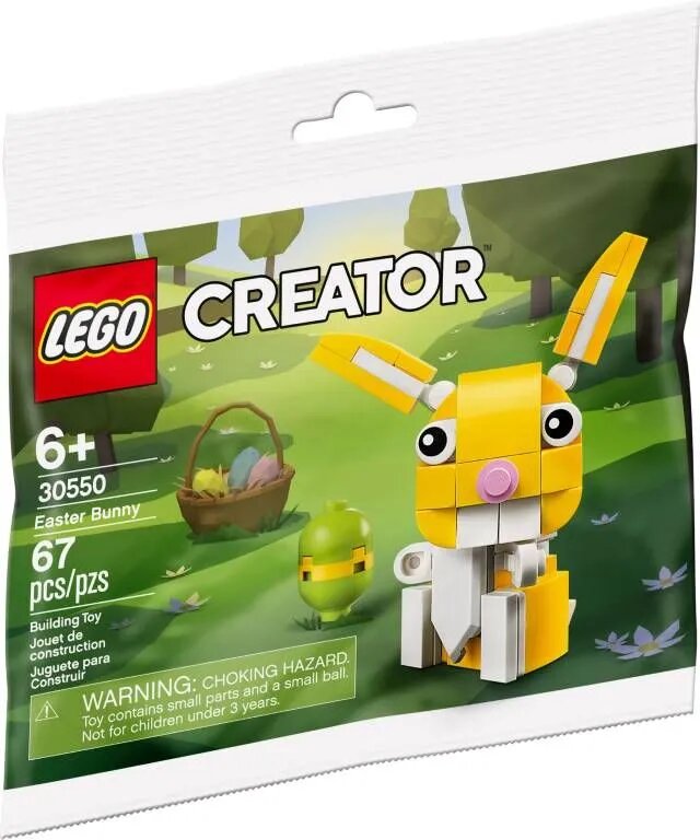 Конструктор LEGO Creator Easter 30550, Пасхальный кролик, 67 деталей — фото 1