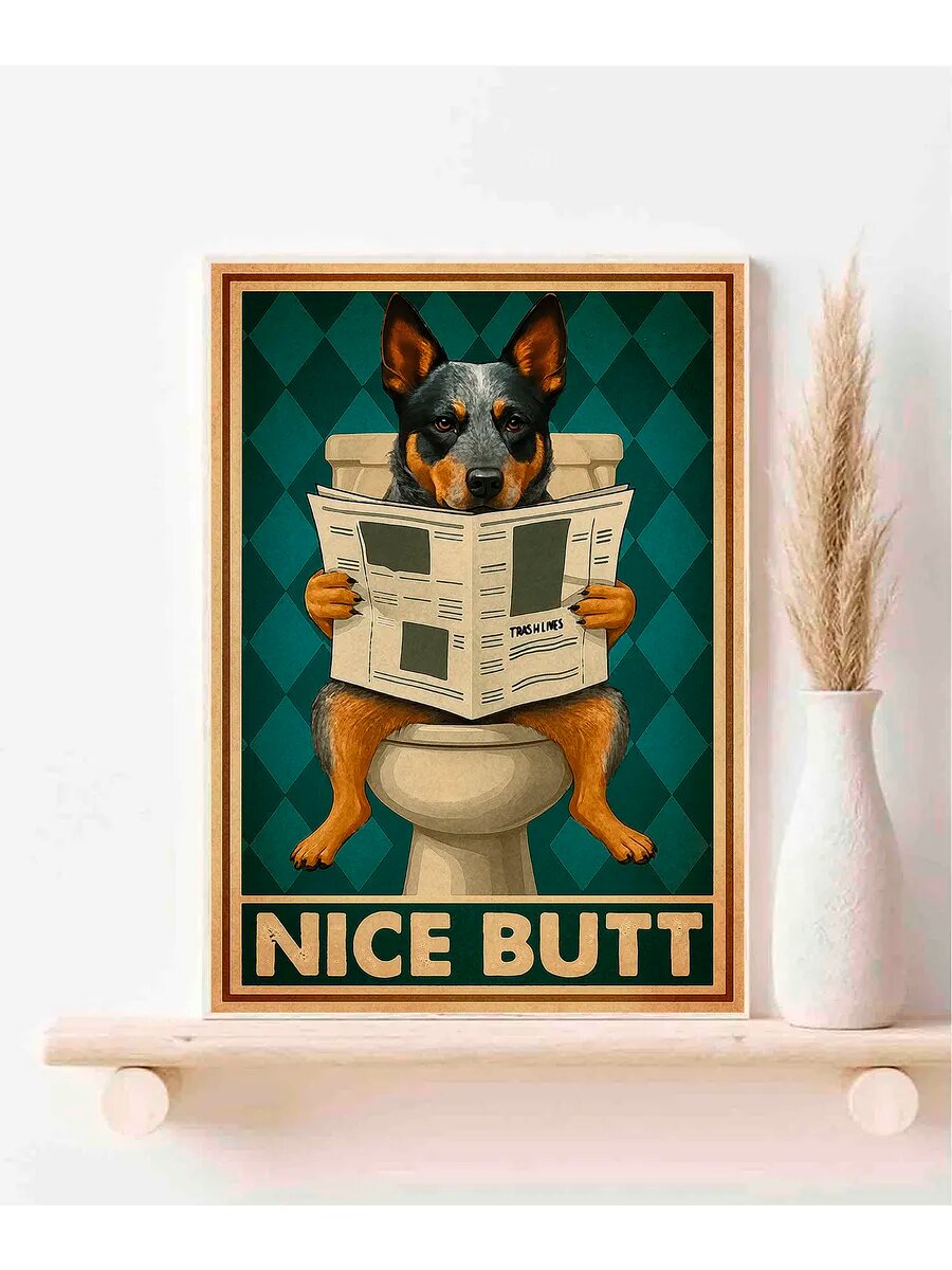 Австралийская пастушья собака, Nice Butt, Плакат 30x42см