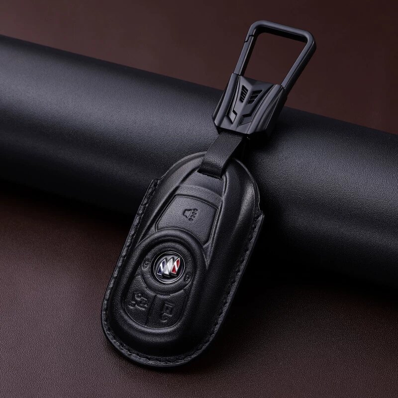 Чехол для ключей Buick 4 кнопки классический черный квадратный замок совместим с Enclave, LaCrosse, GL6, Encore GX