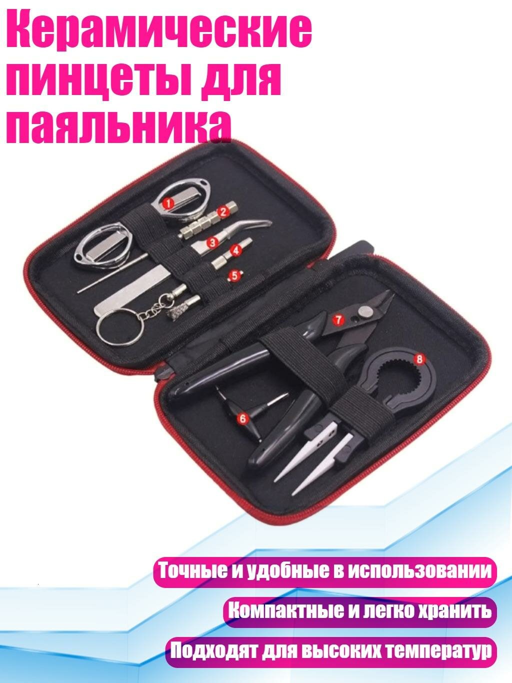 Керамические пинцеты для паяльника