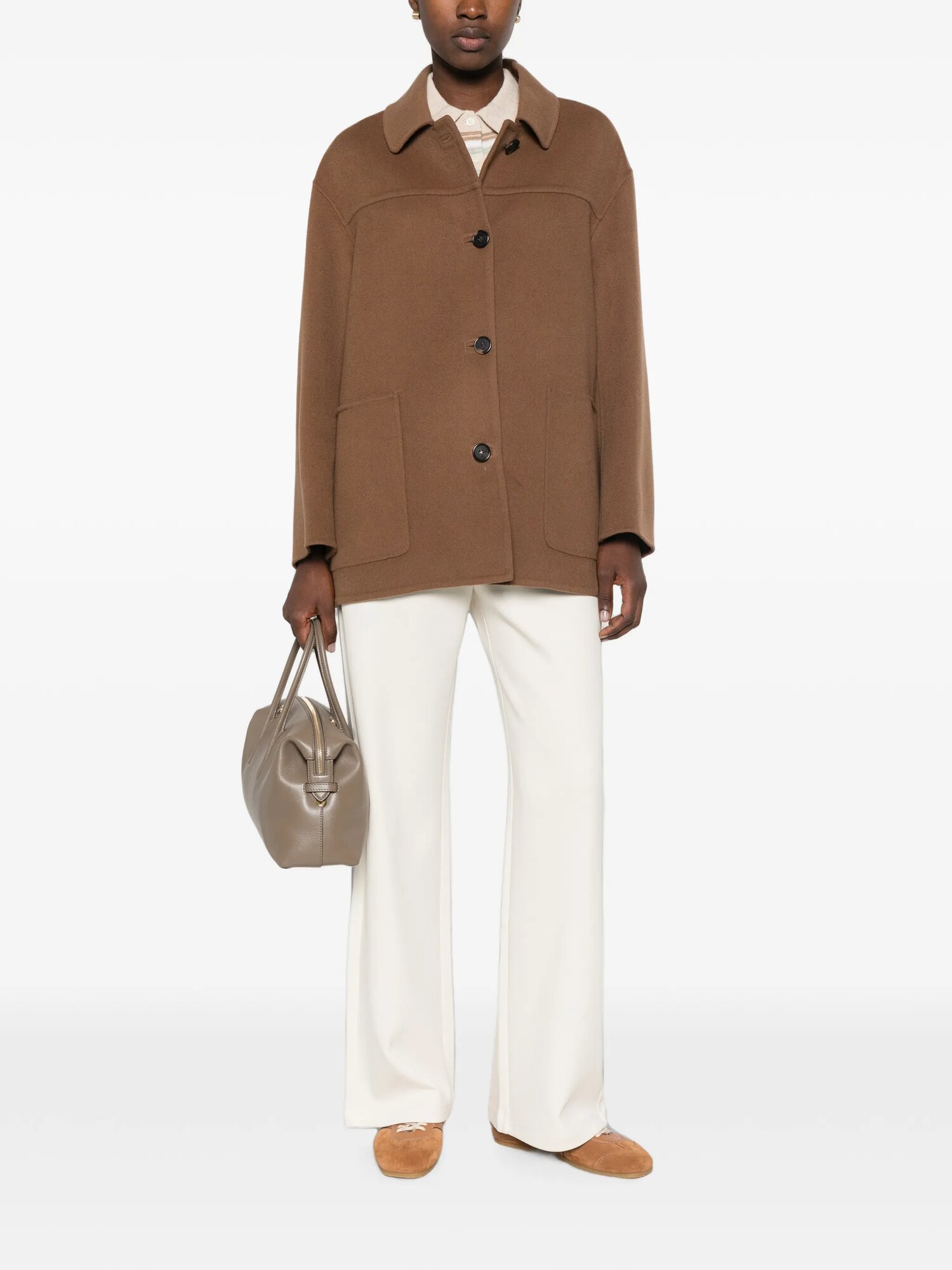 Куртка Max Mara, размер 46, коричневый — фото 1