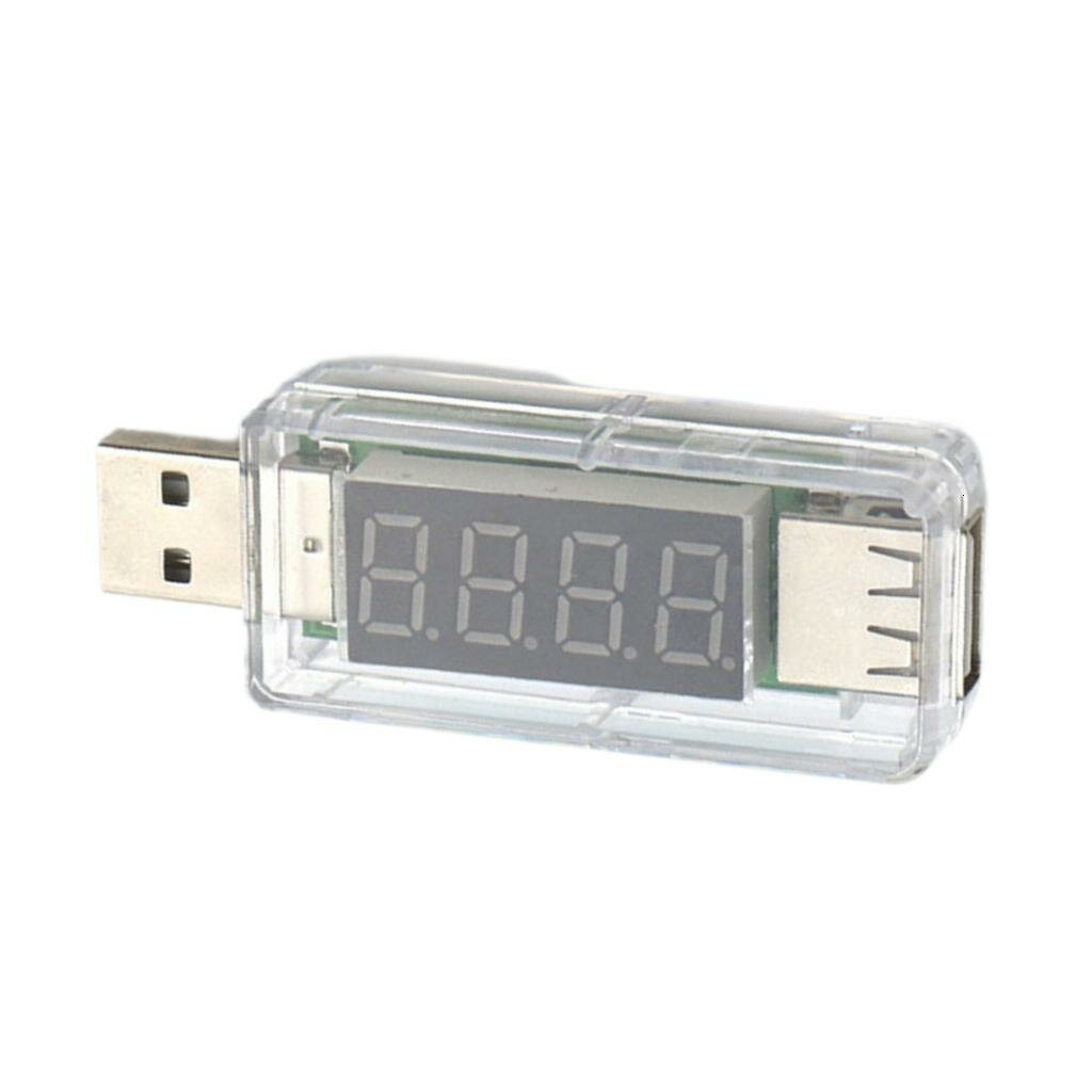 USB Тестер Напряжения и Тока, прозрачный - прямая голова