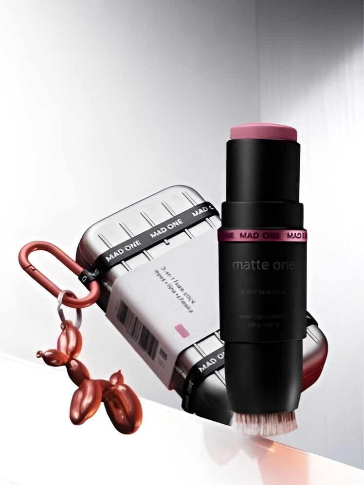 MAD ONE Мультифункциональный стик для лица - 3-in-1 face stick eyes + lips + cheeks, dusty rose, 33г