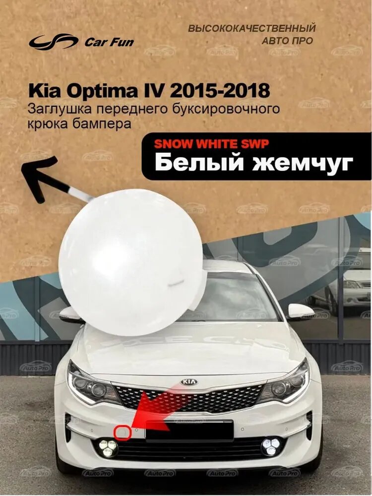 Заглушка бампера на бампер, 1 шт.