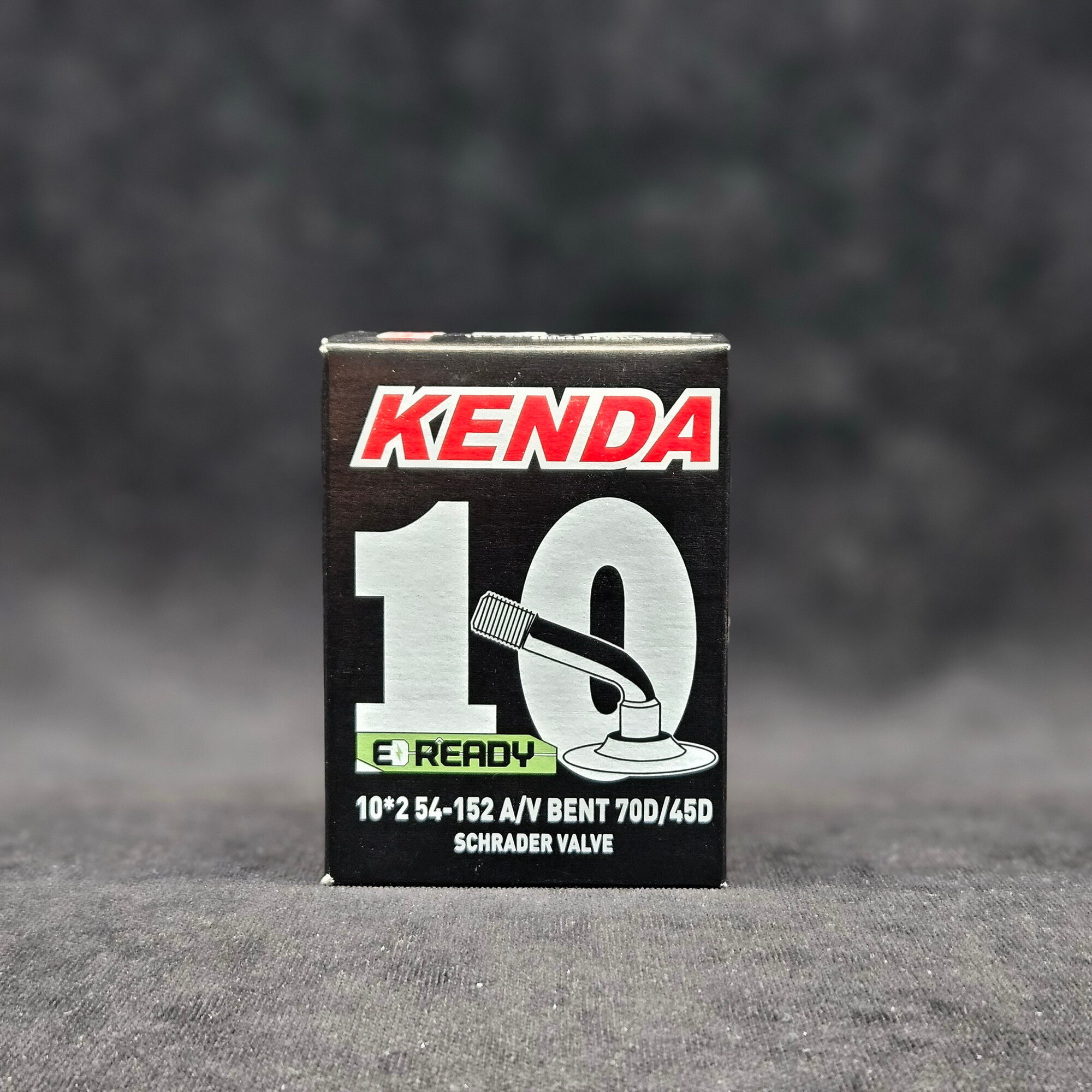 Камера велосипедная Kenda, 10", тип ниппеля - schrader (автомобильный), изогнутый ниппель