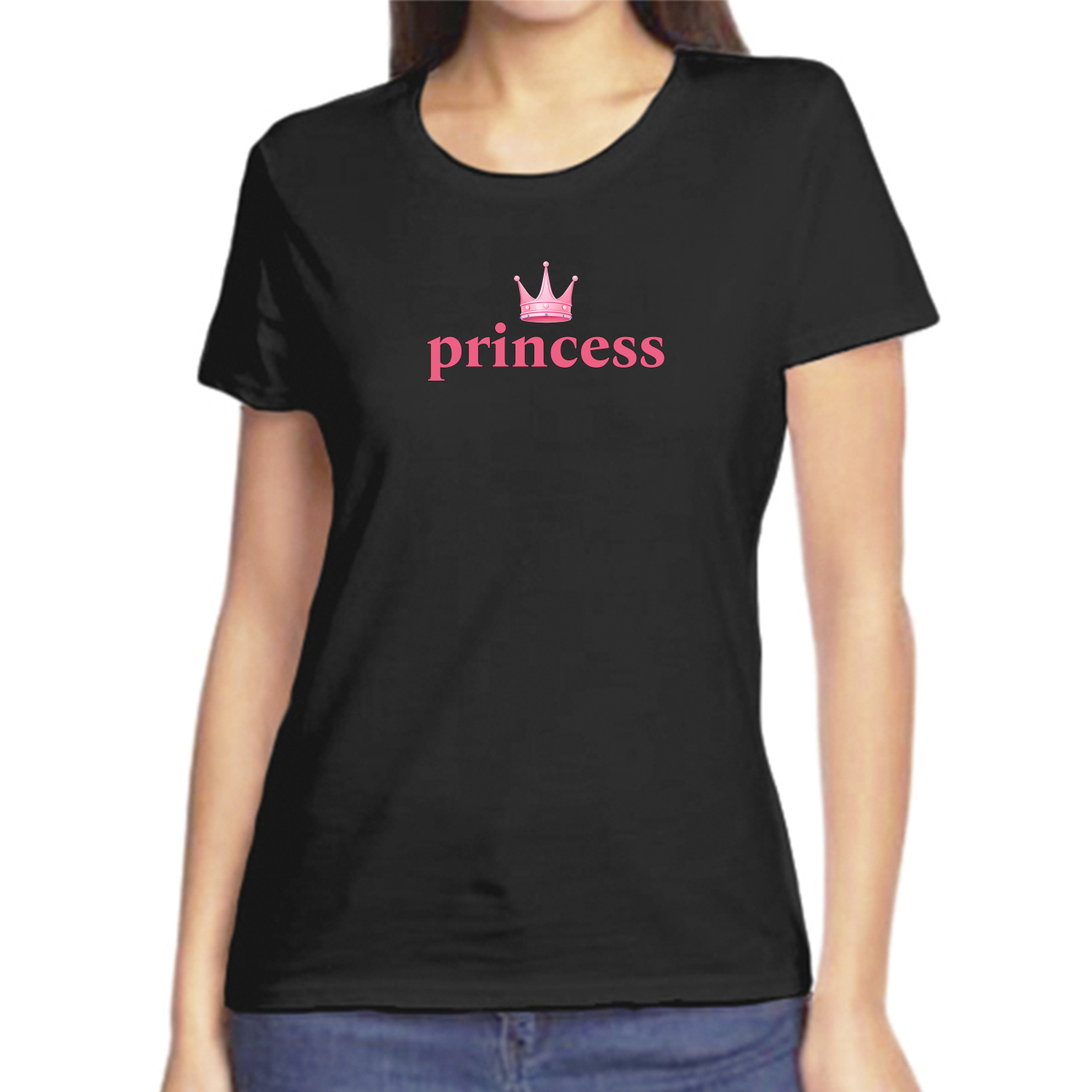 Футболка Princess, размер (44)XS, чёрный