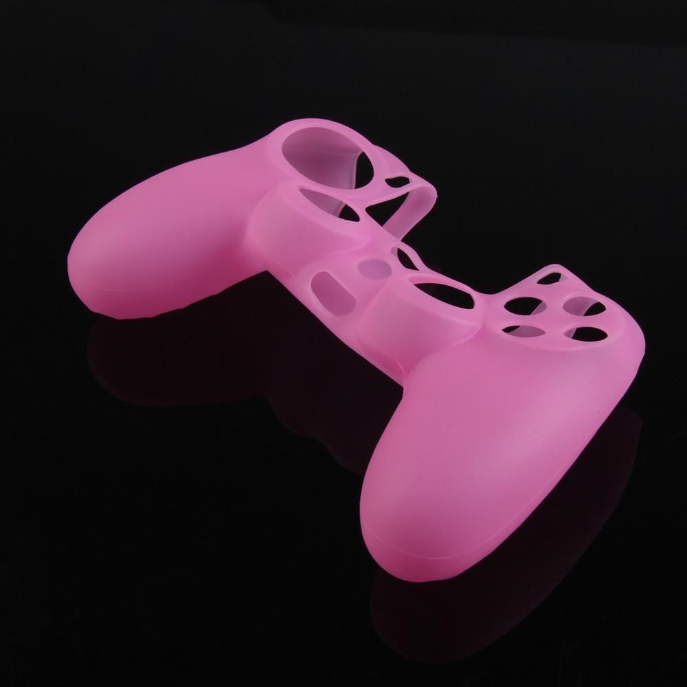 Силиконовый чехол для PS4, розовый
