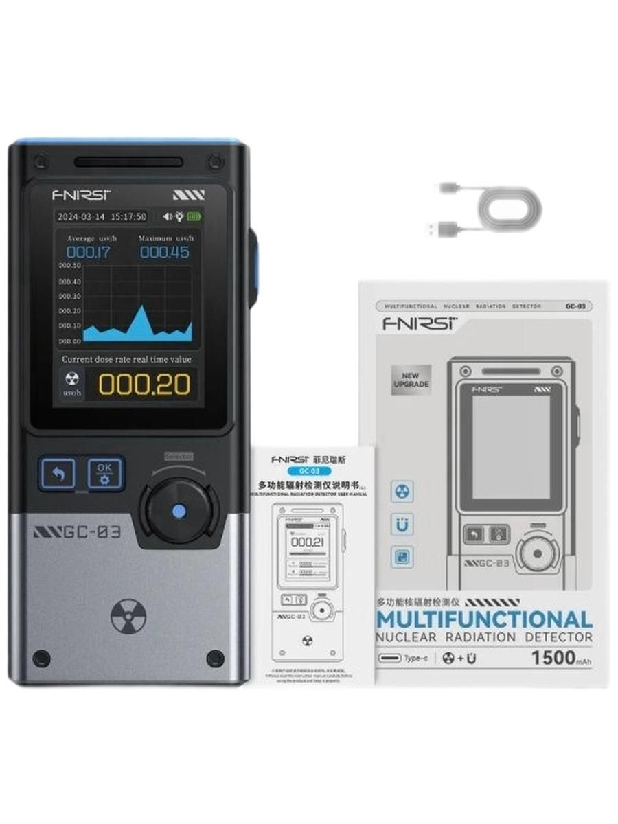 Детектор ионизирующего излучения FNIRSI GC-03 BK
